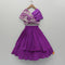 Stylish Overlap Purple Top And Layered Lehenga